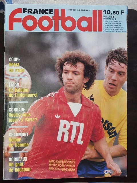 FRANCE FOOTBALL Nº2031 / Mars 1985 | Bon état EUR 5,00 - PicClick FR