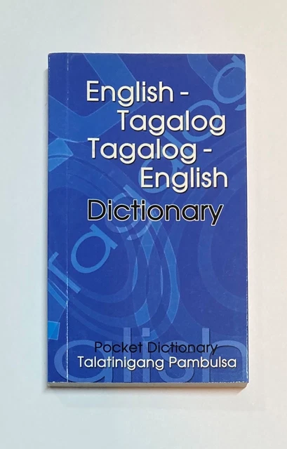 ENGLISH TAGALOG - Tagalog English Pocket Dictionary Translation Book ...