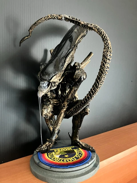 CUSTOM RESIN CASED H.R. Giger Alien Xenomorph Warrior Statue ROMULUS 1: ...