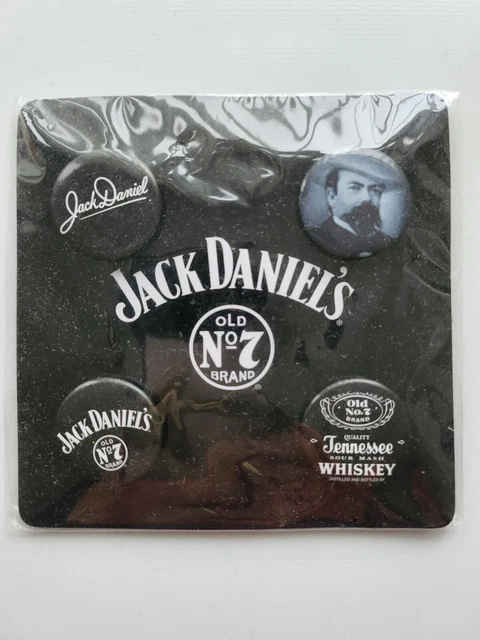 JACK DANIELS OLD No.7 Button Pin Badge Set Of 4 New £6.00 - PicClick UK
