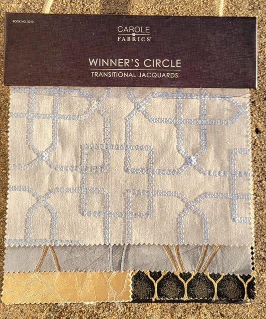 CAROLE FABRIC WINNERS Circle Transitional Jacquards Sample Book No 6210 ...
