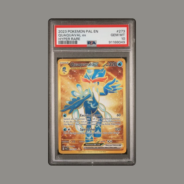 PSA 10 GEMMT Pokémon Quaquaval ex HYPER RARE Paldea Evolved 273/193 EUR ...