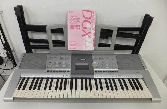 YAMAHA PSR 295 Portatone Electronic Keyboard with Stand & Manual #W7 £ ...