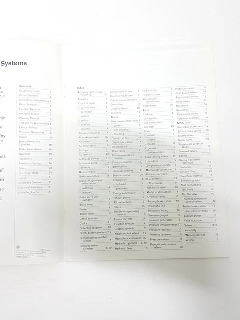 BOSCH TECHNISCHE ANLEITUNG Druckluftbremsanlagen Symbole & Schema D EUR ...