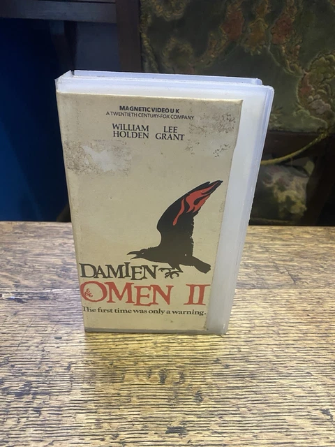 DAMIEN OMEN 2. Rare Magnetic Pre Cert Ex Rental. PAL/VHS CUT DOWN BOX ...