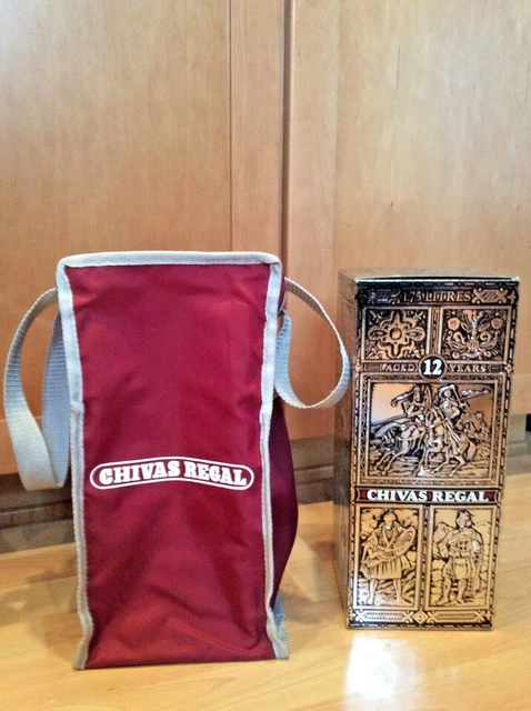 VTG CHIVAS REGAL Scotch Whiskey Bottle Shoulder Bag &Retro Chivas ...