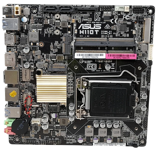 ASUS H110T SOCKET LGA1151 DDR4 Mini-ITX Motherboard £17.99 - PicClick UK