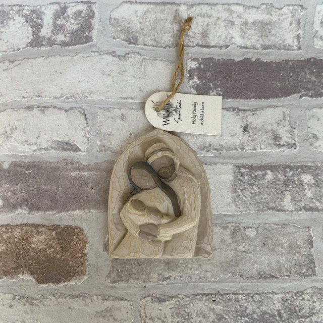 WILLOW TREE ORNAMENT Holy Family 'A Child is Born' Susan Lordi/ Demdaco ...