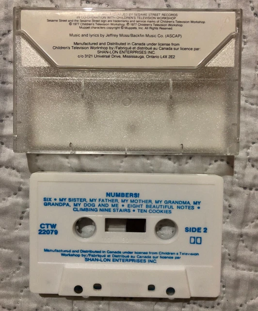 SESAME STREET: NUMBERS! [1977] {Muppets} | AUDIO CASSETTE, Very Good ...