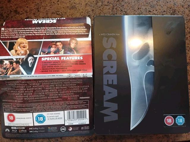 4K UHD BLU-RAY Scream Steelbook Please Read Desc EUR 21,35 - PicClick IT