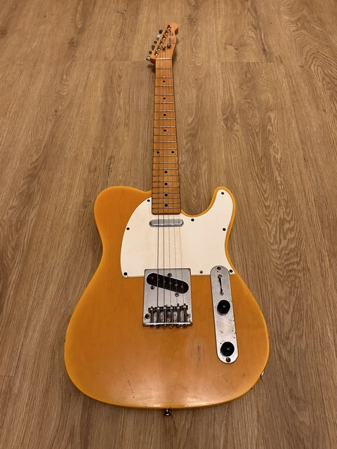 VINTAGE 1989 SQUIER/FENDER Telecaster. Korea. Samick. Butterscotch ...