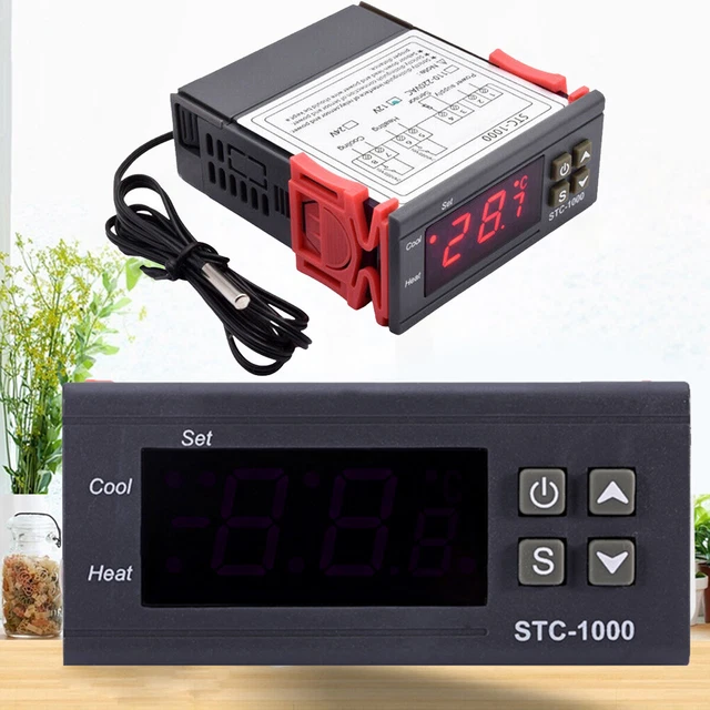 12V/110-220V STC-1000 LCD Digital Temperature Controller Thermostat with Sensor £7.59 - PicClick UK