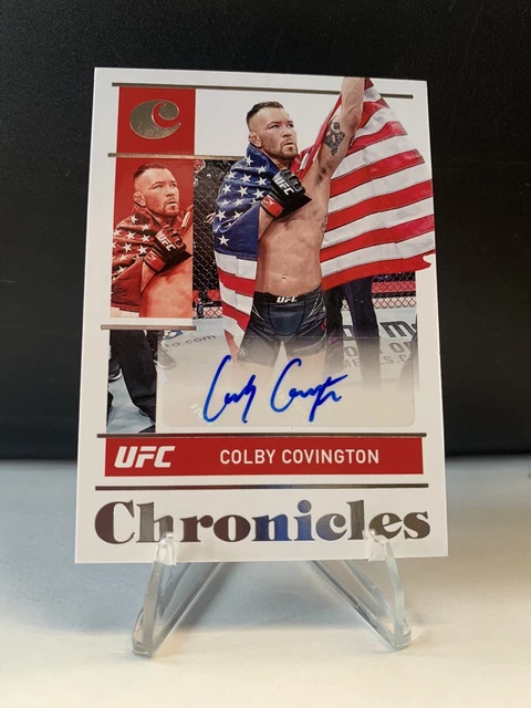 COLBY COVINGTON WELTERWEIGHT 2022 Panini Chroniques Ufc Base Autographe ...