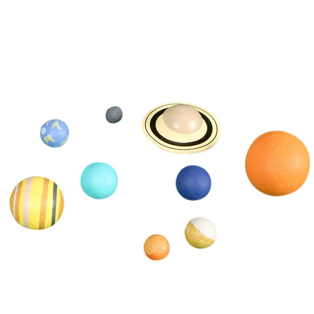 SOLAR SYSTEM DESK Decor Toys Eight Planets Model Three-dimensional £10. ...