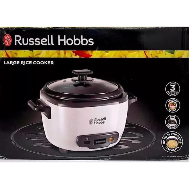 RUSSELL HOBBS RICE Cooker & Steamer 2L with Auto Keep Warm Function ...
