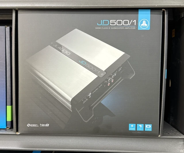 JL AUDIO JD500/1 Monoblock Class-D Car Audio Amplifier 500W Mono Sub ...