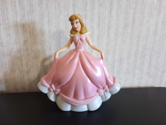 DISNEY PRINCESS CINDERELLA Pink Dress Gown Figure Cake Topper Toy £3.21 ...