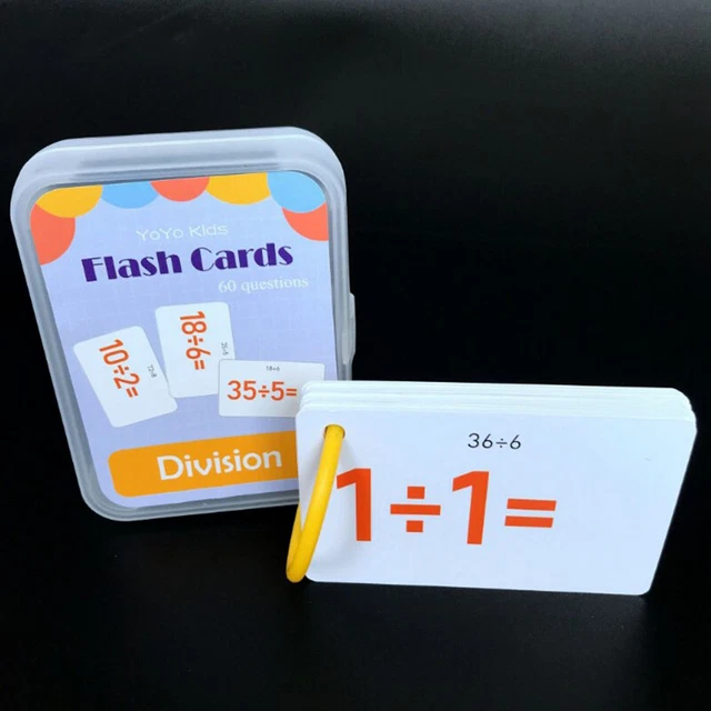 MATH CALCULATION FLASHCARD Preschool Kids Learn Math Word Flash Card.h3 ...