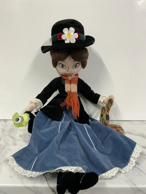 DISNEY STORE MARY Poppins Stuffed Doll Soft Plush Toy Parrot Umbrella ...