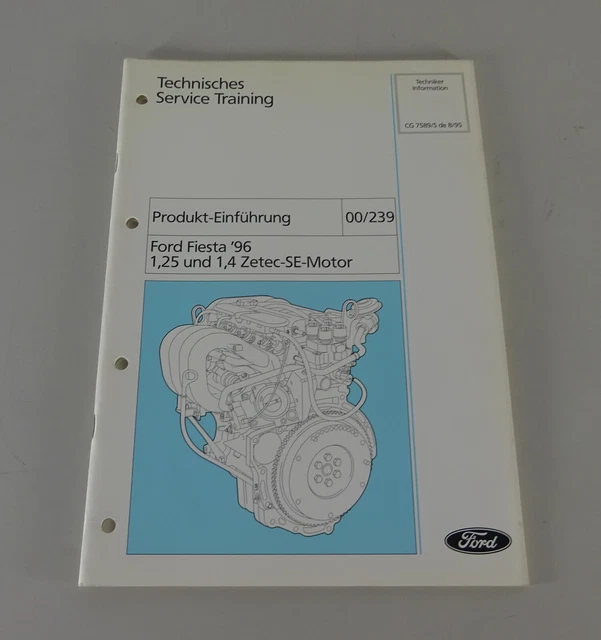 TECHNICAL INFORMATION INTRODUCTION Ford Fiesta 96 Zetec SE Engine ...