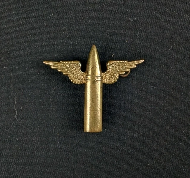 PRE-WAR RAF AIR Gunner Ww2 Windged Bullet Cap Badge 1923-1939 EUR 38,00 ...