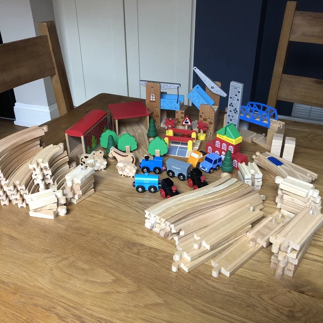 EARLY LEARNING Centre wooden train set And Accessories . £19.00 ...
