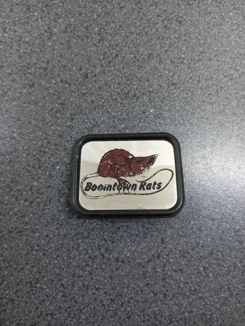 RARE VINTAGE LATE '70s The Boomtown Rats mirror foil button pin badge ...