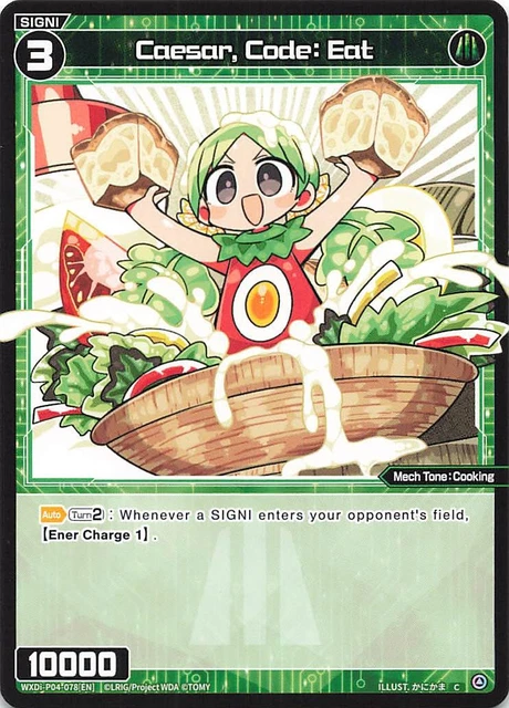 VANGUARD TCG CARD WXDi-P04-078[EN] C Caesar, Code: Eat Vertex Diva EUR ...