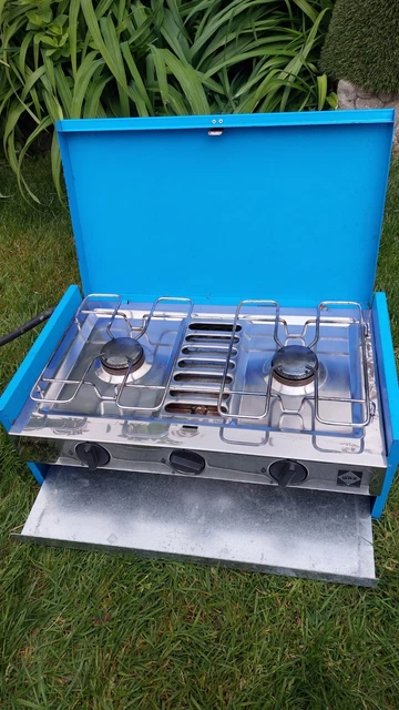 CAMPING GAS CAMPINGAZ 2 Burner Stove Cooker With Grill Stand Grillogaz ...