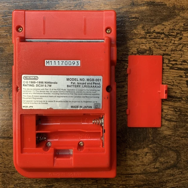 NINTENDO GAME BOY Pocket Red Handheld Console MGB-001 Japan NTSC-J $41. ...