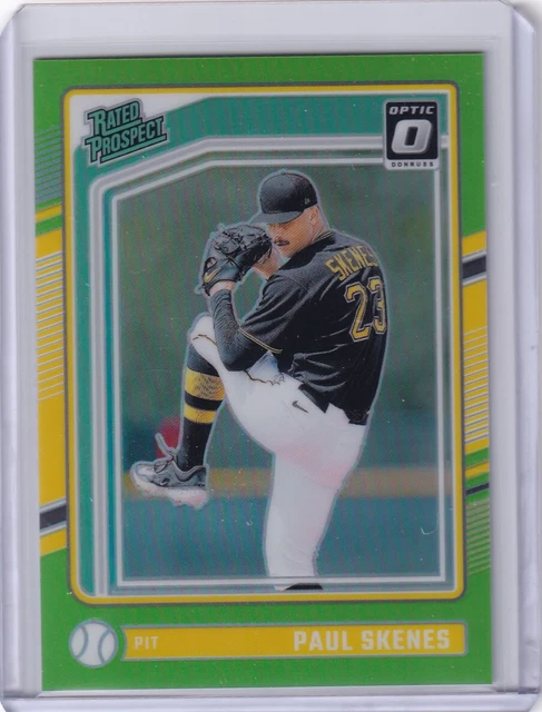 PAUL SKENES 2024 Panini Donruss Optic Rated Prospect Lime Green /149 ...