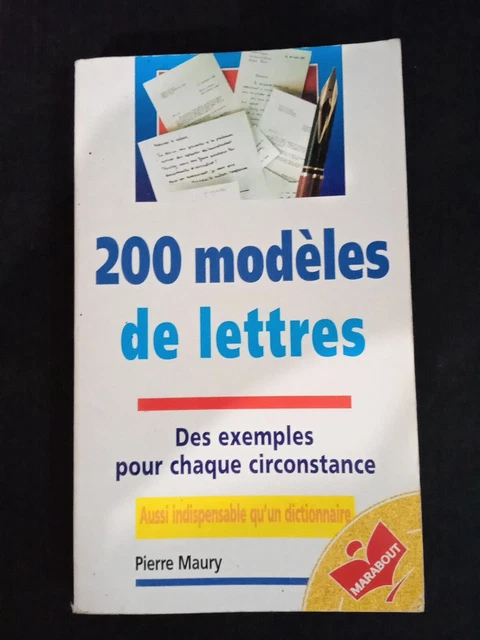 200 MODELES DE lettres de Pierre Maury Exemples Différents Lettre Livre ...
