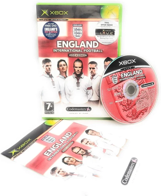 ENGLAND INTERNATIONAL FOOTBALL XBOX Retro Video Game Original UK ...