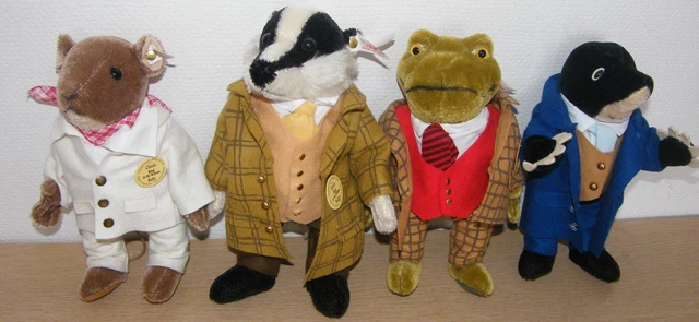 STEIFF Wind in den Weiden komplett: Ratty, Badger, Toad, Mole + Buch+2 ...