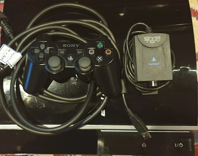 PLAYSTATION 3 40GB FAT Console PS3 - Black, With As New Controller, Ps2 ...