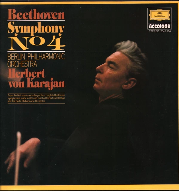 HERBERT VON KARAJAN - Beethoven - Symphony No. 4 - Used Vinyl Record l ...