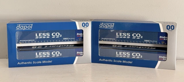 DAPOL OO GAUGE 2x 4F-028-021 45FT Less CO Container Packs £31.95 ...