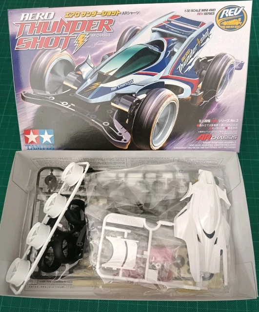 TAMIYA AERO THUNDER Shot AR Chassis Mini 4wd Motorised Motor Model Kit ...