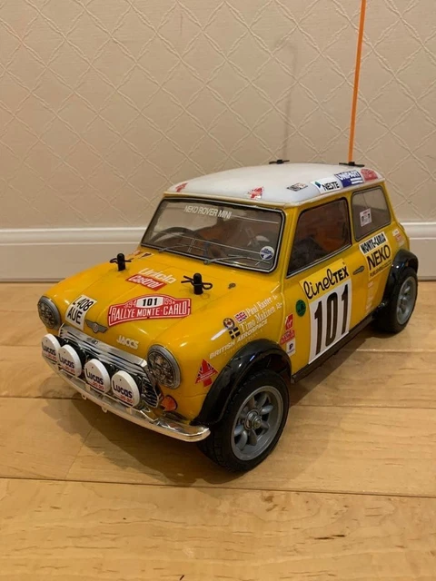 TAMIYA 1/10 MINI Cooper Monte Carlo M-03 RC Car w/ Transmitter AS-IS £ ...