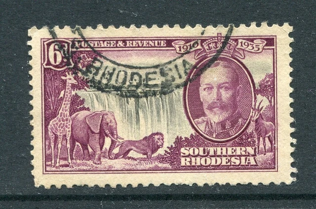 SOUTHERN RHODESIA: 1935 George V Silver Jubilee 6d stamp SG34 Used (EQ106) £4.95 - PicClick UK