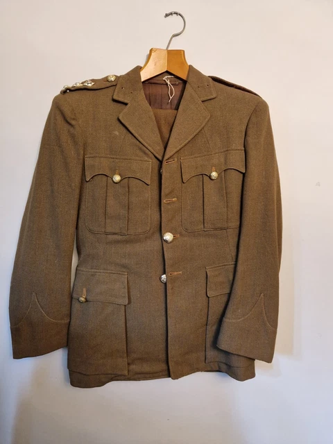 VINTAGE WW2 BRITISH Army Officer's Service Dress Uniform - Jacket and ...