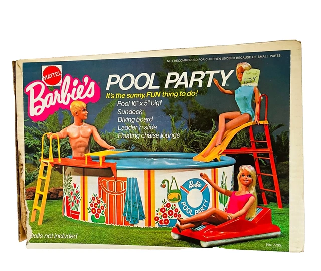 BARBIE DOLL ACCESSORY Barbie's Swimming Pool - Pool Party by Mattel ...