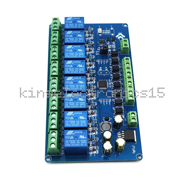Modbus Rtu 2 Way 12v Relay Module Switch 2 Way Relay Output Rs485