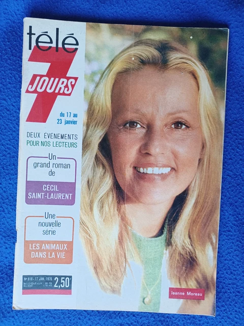 TÉLÉ 7 JOURS N° 818 - JEANNE MOREAU - 1976 EUR 9,90 - PicClick FR
