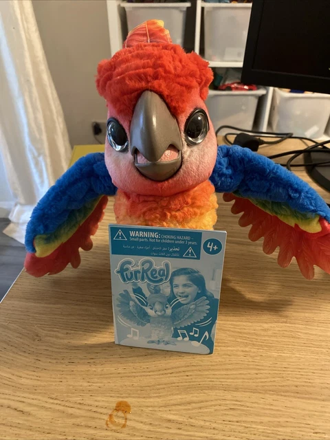 HASBRO FURREAL FRIENDS Talking Parrot Rock A Too The Show Bird ...