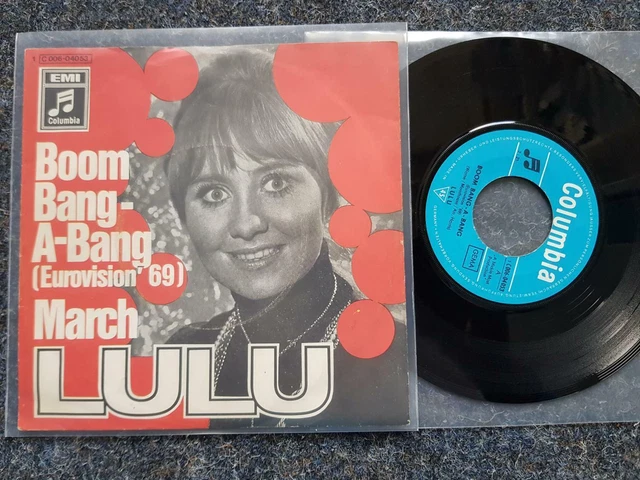 LULU - BOOM Bang-a-bang 7'' Single Germany EUROVISION SONG CONTEST 1969 ...