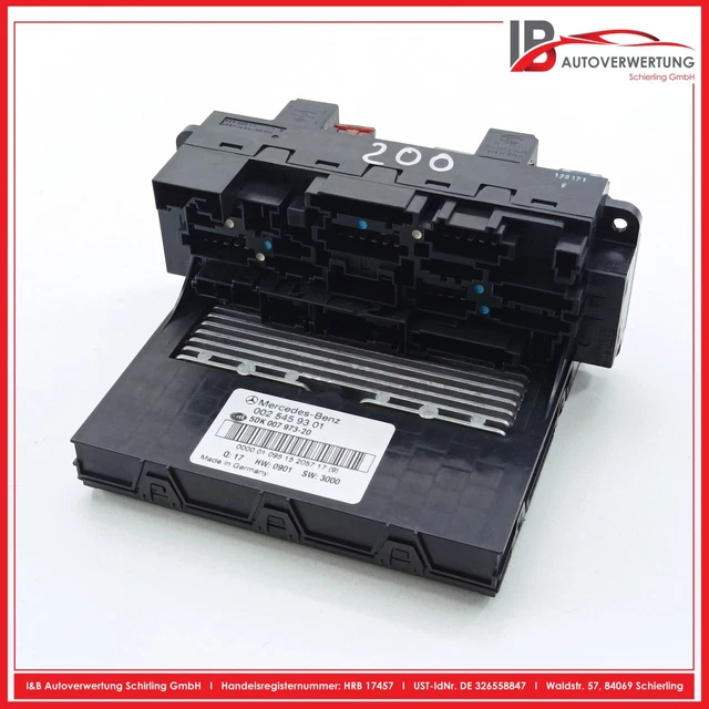MERCEDES BENZ C-CLASS W203 C180 Fuse Box SAM Module 0025459301 HELLA £ ...