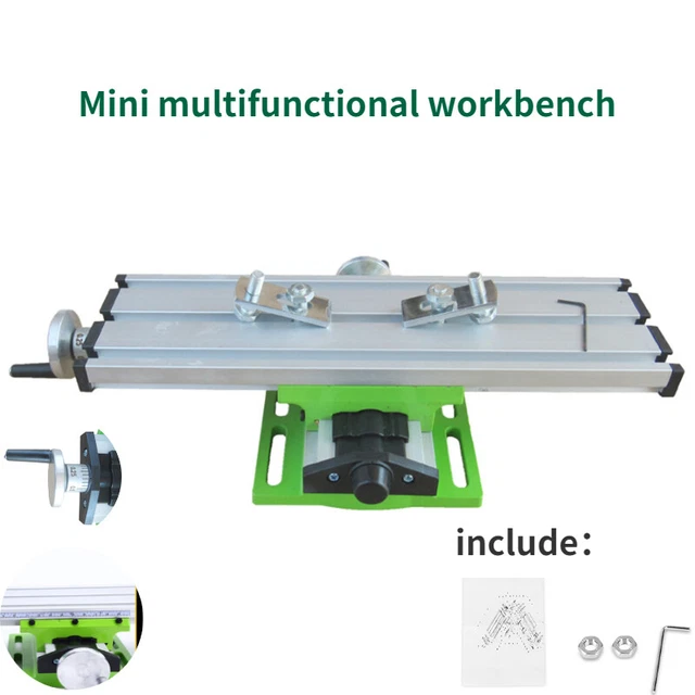 WORKTABLE MILLING MACHINE Mini Compound Kit Drilling Slide Table for ...