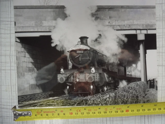 STEAM LOCOMOTIVE PHOTO Bradley Manor 7802 on the Cambrian Coast Express ...