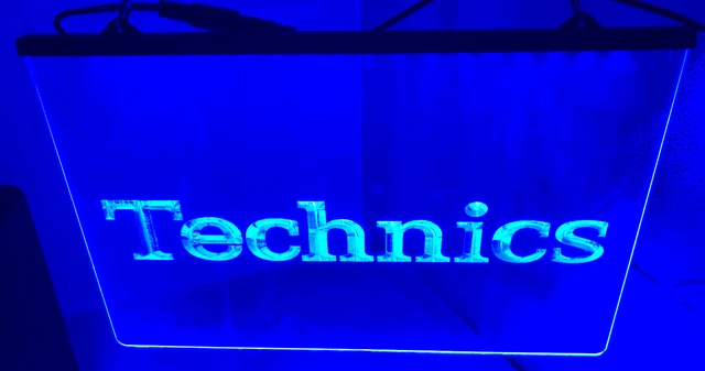 TECHNICS HOME THEATER Audio System LED Neon Light Sign - USA -SELLER £ ...